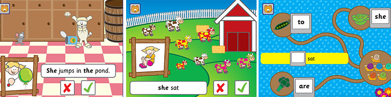 Learning Camera Words in Phonics Hero